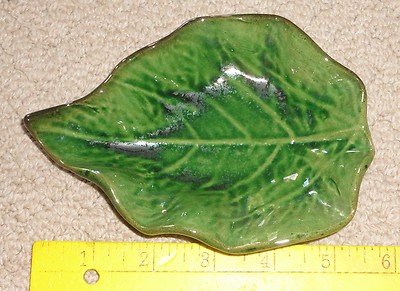 vintage hawaiian potter's guild hawaii pottery ceramic hibiscus leaf dk ...