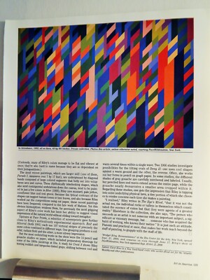 BRIDGET RILEY ART PIECE VTG ORIG 2001 ADVERTISEMENT | eBay