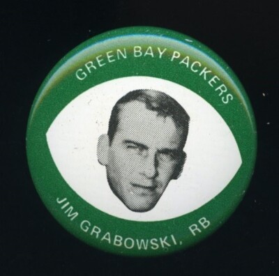 1969 Mrs. Drenk Potato Chips Green Bay Packers Pin Football Jim ...