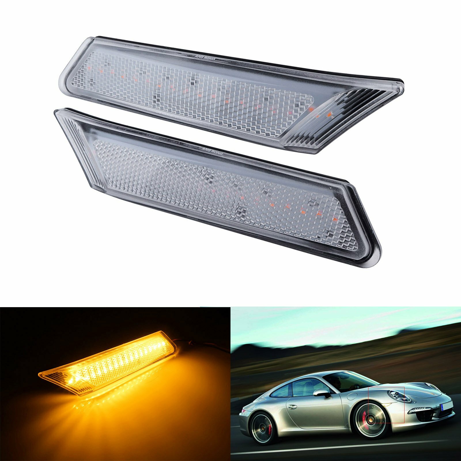 Canbus LED Side Indicator Repeater Light For Porsche Boxster 987 ...