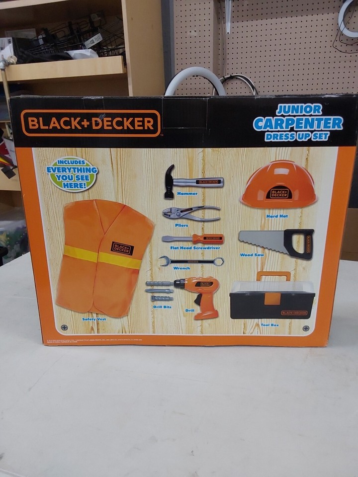BLACK+DECKER Junior Carpenter Dress Up Set - 12pc | eBay