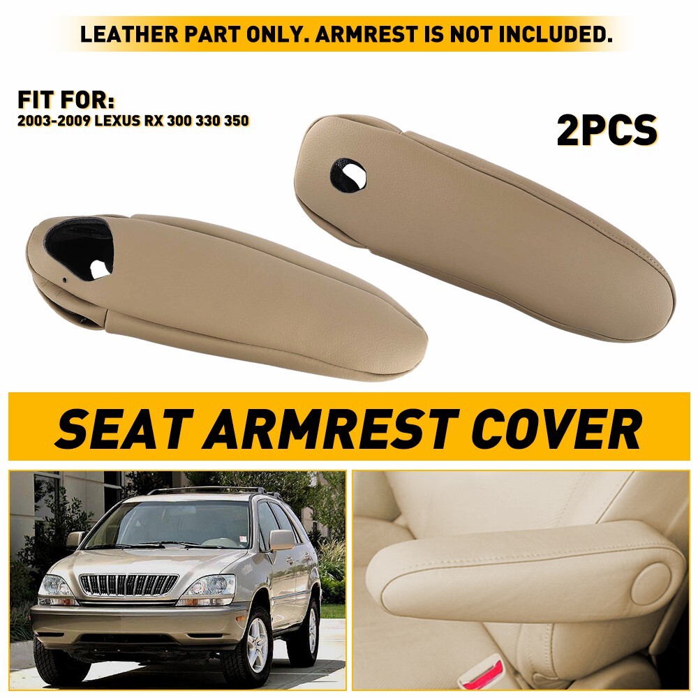 2x Leather Seat Armrest Cover Durable Fits Lexus RX 300 330 350 2003 ...