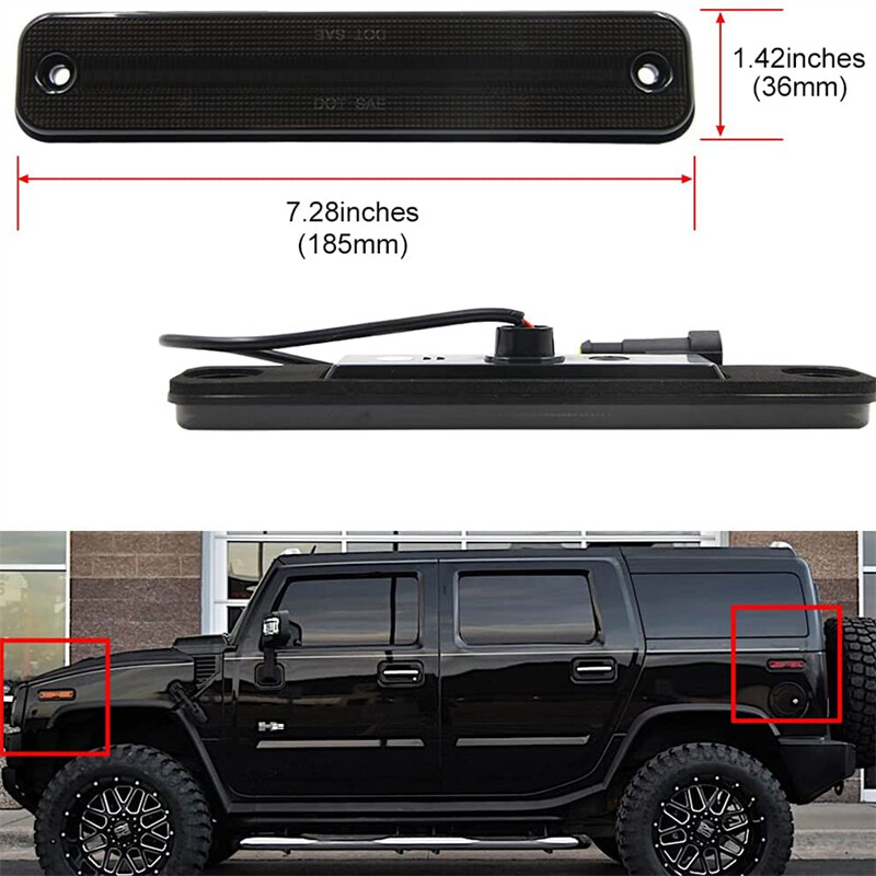 Red Hummer Side View