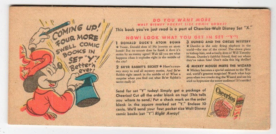 Cheerios Walt Disney #X2 - GOOFY LOST IN THE DESERT - VG/FN 1947 Comic ...