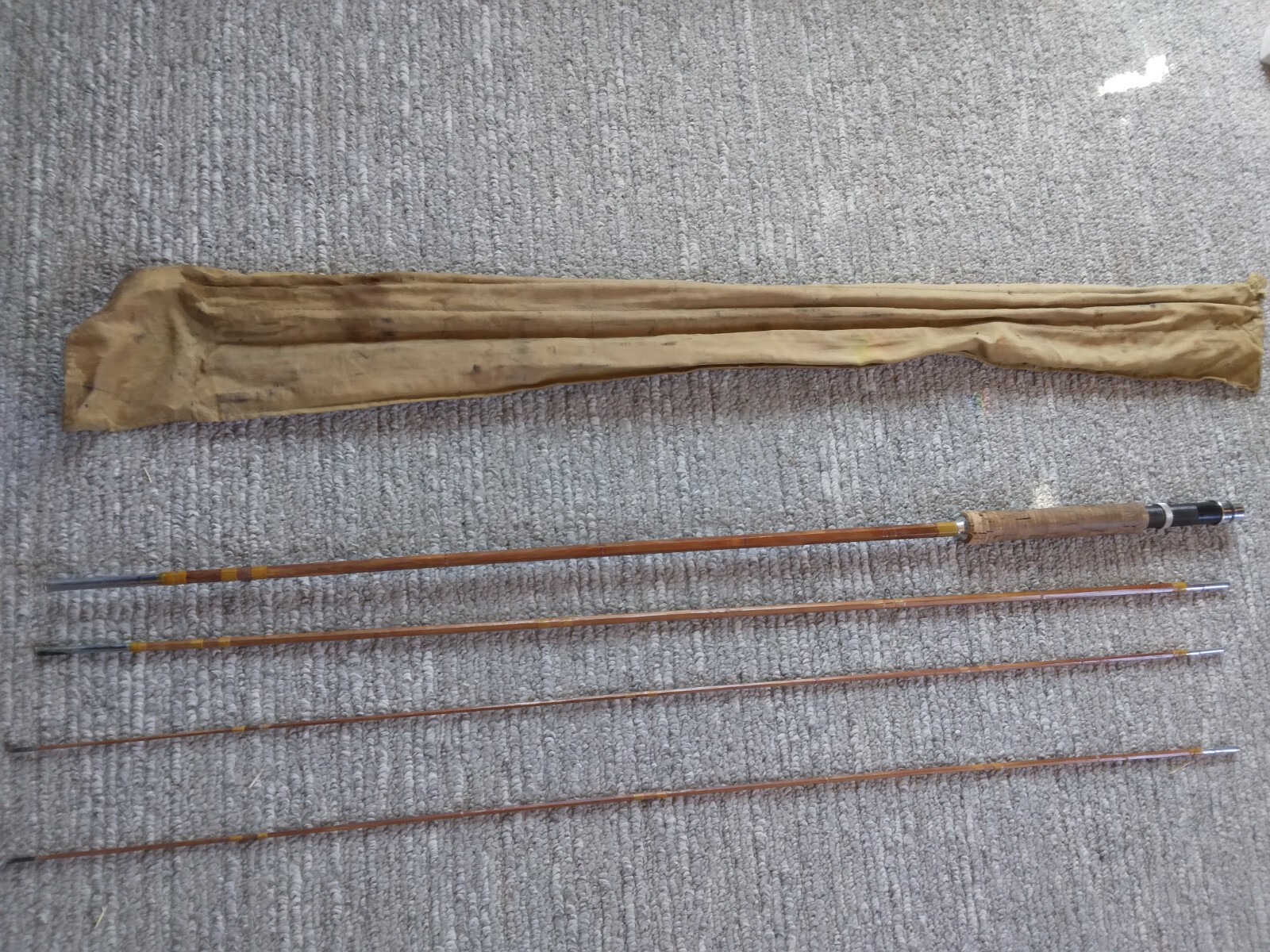 Vintage Montague Rapidan 9 foot fly rod bamboo | eBay