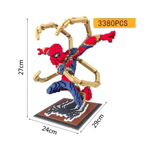 27x24x29 cm For Anti hero Super Spider Man Diamond Building Mini Blocks ...