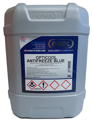 EXOL ANTIFREEZE BLUE CONCENTRATE MEETING BS6580 20 L PREMIUM QUALITY ...