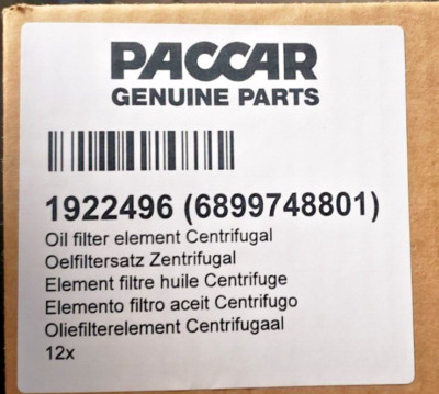 ~NEW PACCAR ~ BOX of 12 CENTRIFUGAL OIL FILTER ELEMENTS ~MX-13 ENGINE ...