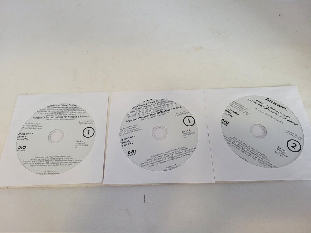 Lenovo Product Recovery Dvd