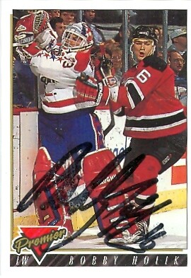 Bobby Holik autographed Hockey Card (New Jersey Devils) 1993 Topps ...