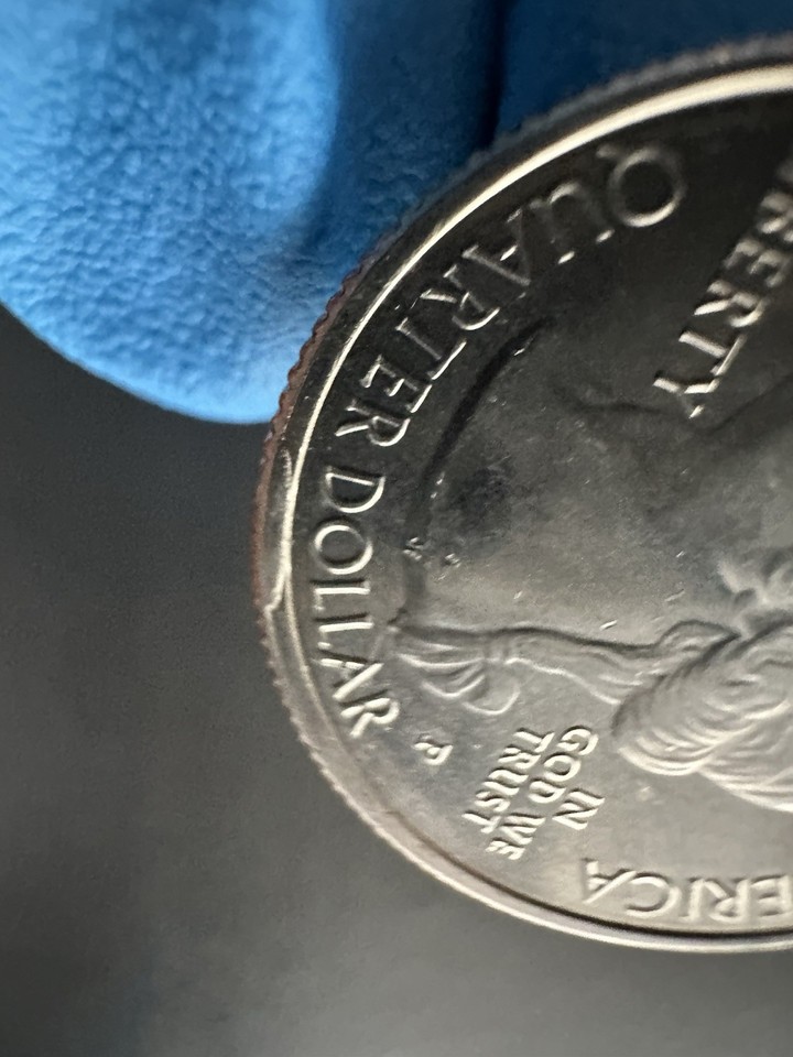 2018 Quarter, Rim Cud Error Coin, Small Rim Cud, ATB Cumberland Island ...