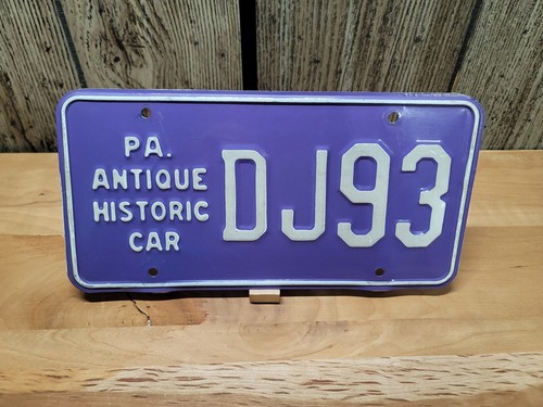 Vintage License Plate Pennsylvania PA Antique Historic Car DJ93 | eBay