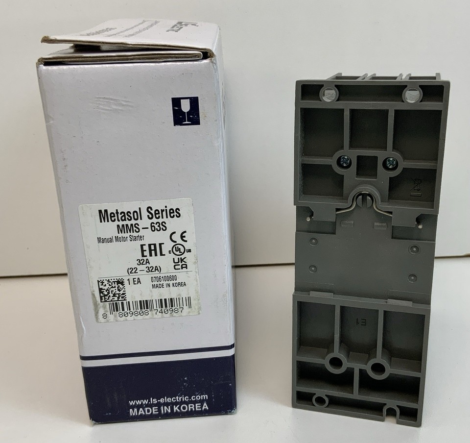 LS Electric Manual Motor Starter Metasol Series MMS-63S (22-32A) NEW | eBay
