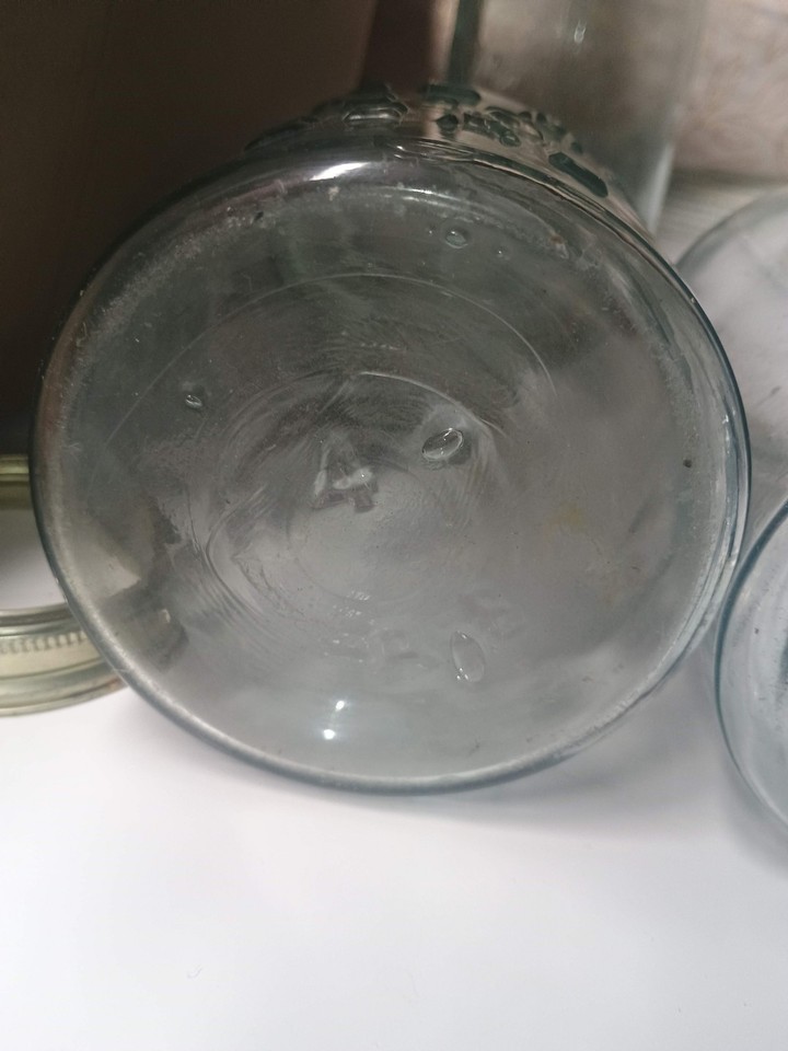 3VNTG 1, Error MASON'S jar NOV 30th 1858, 2 ATLAS FRUIT JARS 1 WITH LID ...
