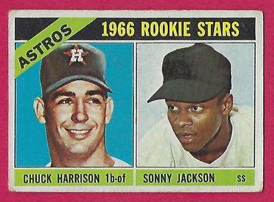 1966 Topps Houston Astros Rookie Stars # 244 Chuck Harrison/Sonny ...
