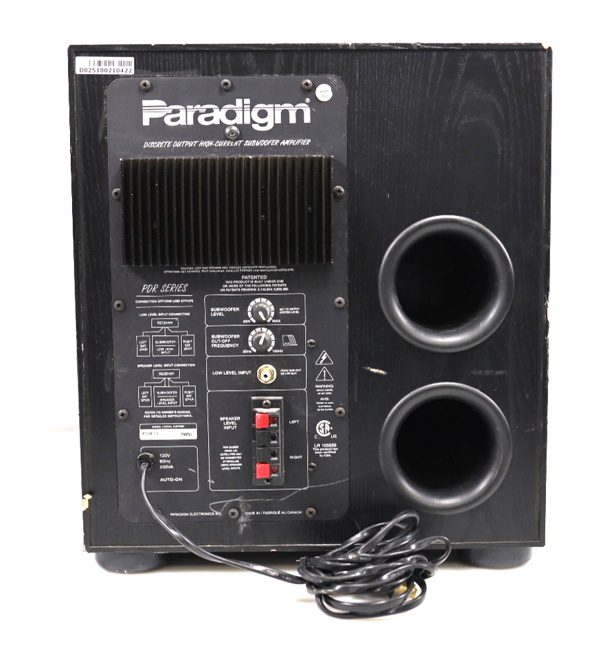 PARADIGM PDR-12 v3 12" Subwoofer | eBay