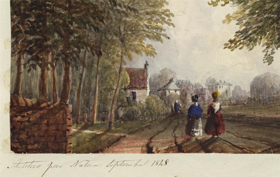 Mary Webster (1794-1883) Watercolour Painting - Eastbourne Sussex 1848 ...