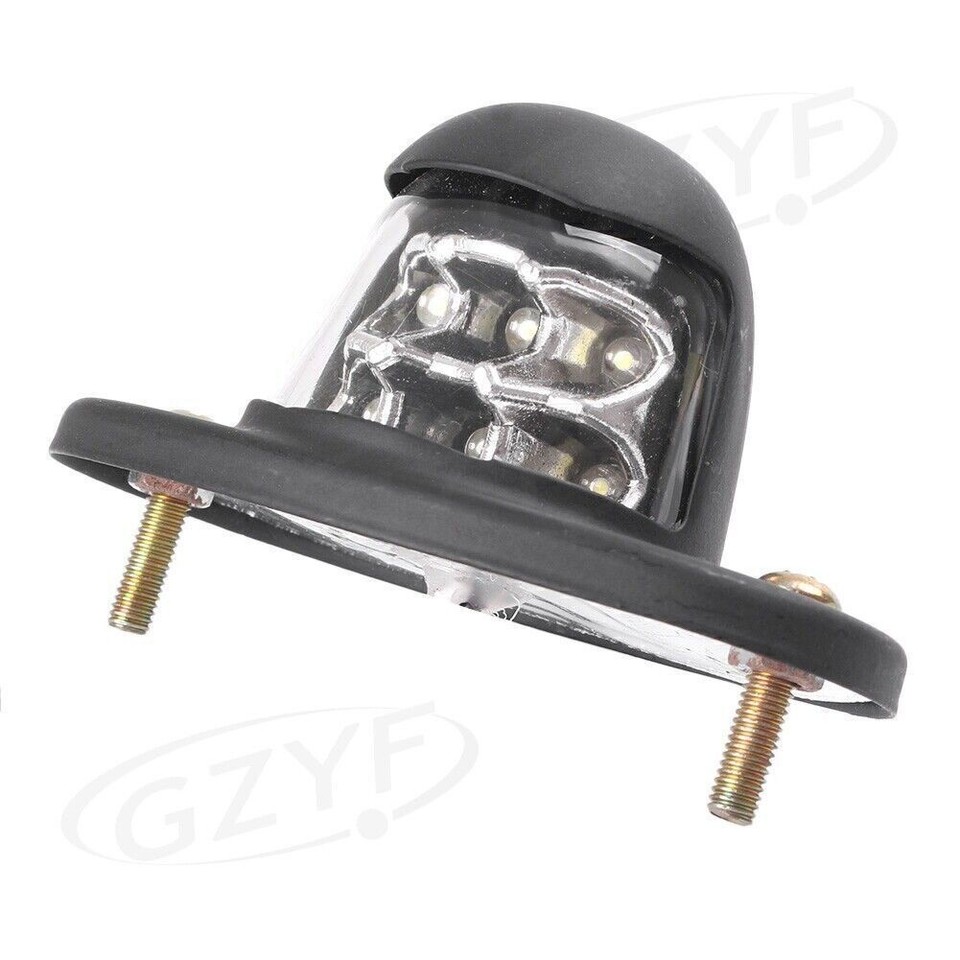 LED Truck License Plate Lights Door Rear Tag Lamp White Lights Pair ...