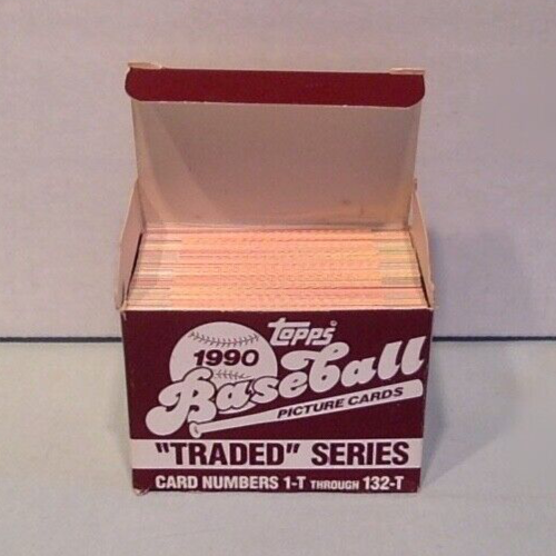 1990 TOPPS TRADED Baseball Complete Set (132 Cards) – NM-MT | eBay