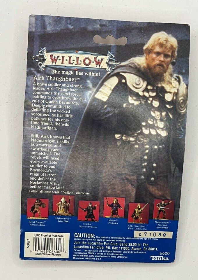 Tonka 1988 Willow Movie Airk Thaughbaer and Horse Figures NIP | eBay