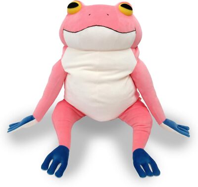 Shinada Global Mochi-Kaeru Frog Pink XL size Otter Plush Doll 35×35× ...