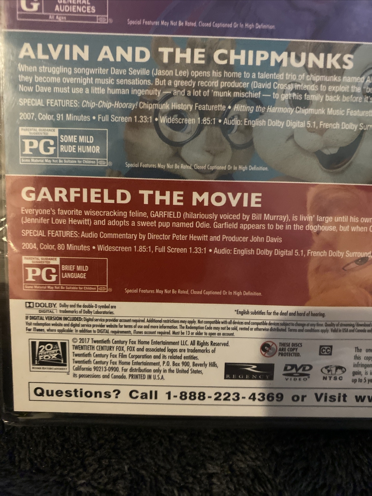 Ice Age / Rio / Alvin and the Chipmunks / Garfield (DVD) for sale ...