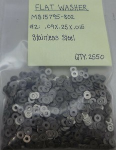 (2550) Flat Washer #2 .09 ID Stainless Steel MS15795-802 | eBay