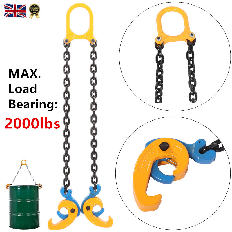 Chain Oil Drum Lifter Self Locking Lift Barrel Vertical Hoist SL Type 2 ...