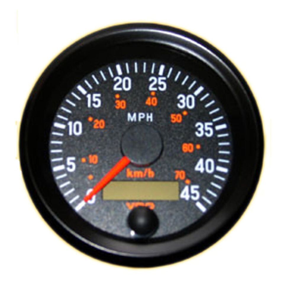 VDO 437-150 45mph / 72kph 3 1/8" 80m Programmable Speedometer 12Volt ...