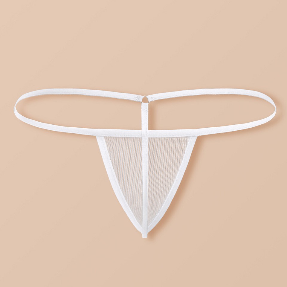 Mens Sheer Mesh Pouch Underwear Backless Thongs G-string T-back Micro ...
