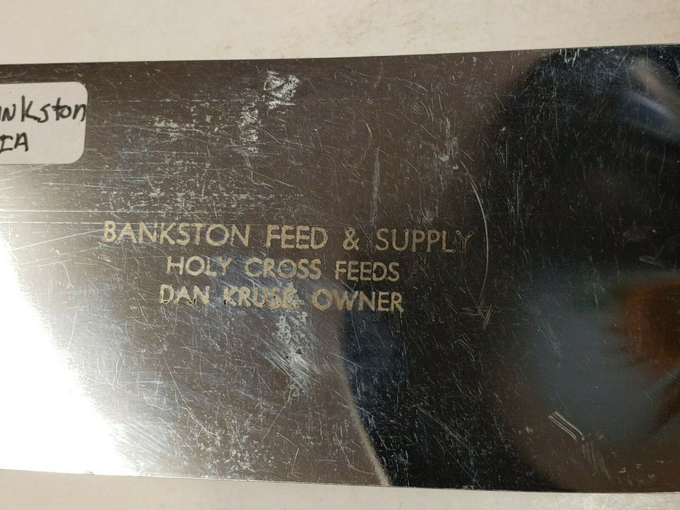 BANKSTON,(IOWA) FEED & SUPPLY ADVERTISING PIECE,SEE PICTURES FL | eBay