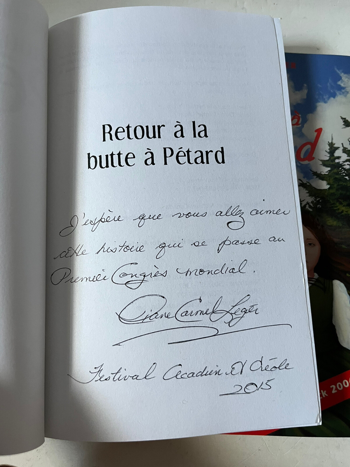 Signed La trilogie de La butte à Pétard 3 Book Lot Diane Carmel Léger ...