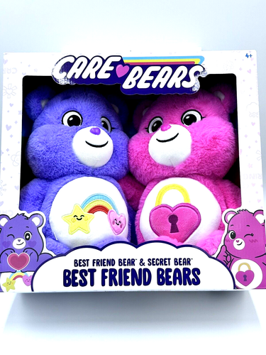 Care Bears Best Friend and Secret Bear Plush 2 Pack 2021 BJ Exclusive ...