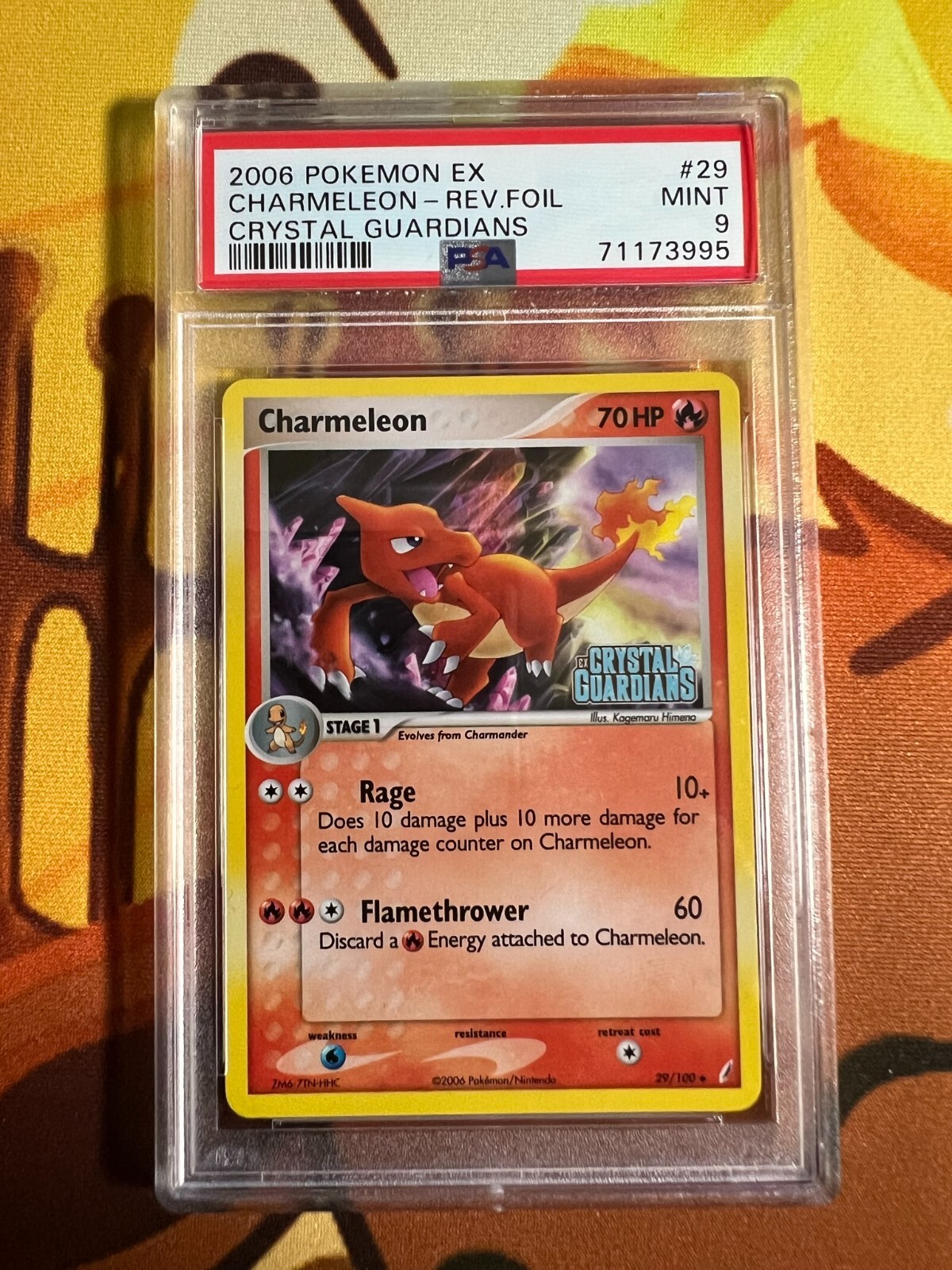 Pokemon TCG 2006 Crystal Guardians charmeleon reverse holo #30 PSA 9 | eBay