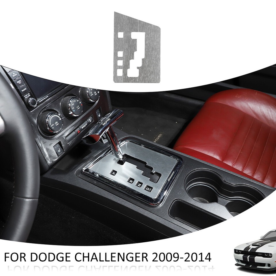 Interior Gear Shifter Panel Trim Cover Bezel for Dodge Challenger 2009 ...