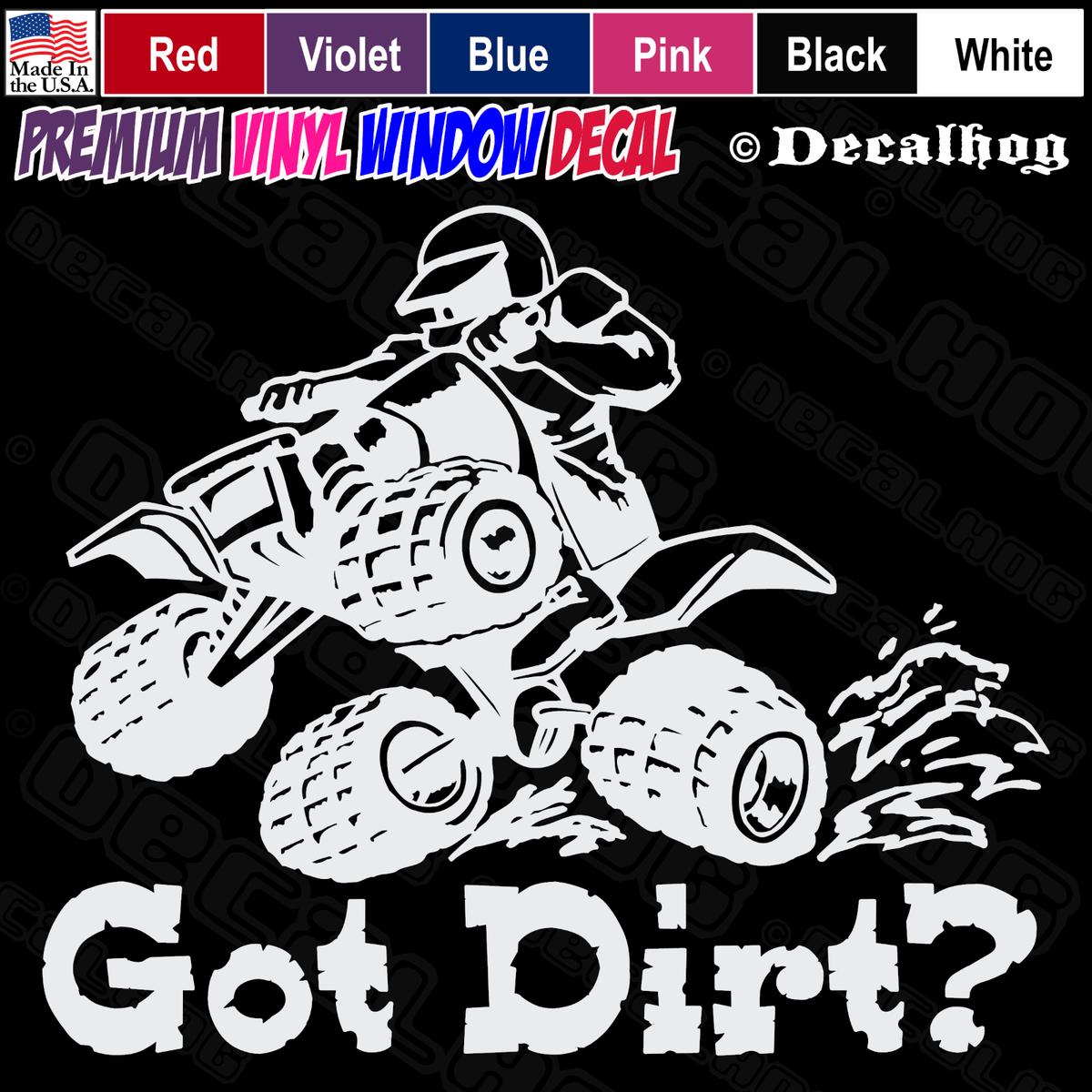 Decals Mudding Atv
