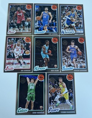 2025 Topps Basketball 45th Anniversary (8) Card Lot (Wade, Haliburton ...