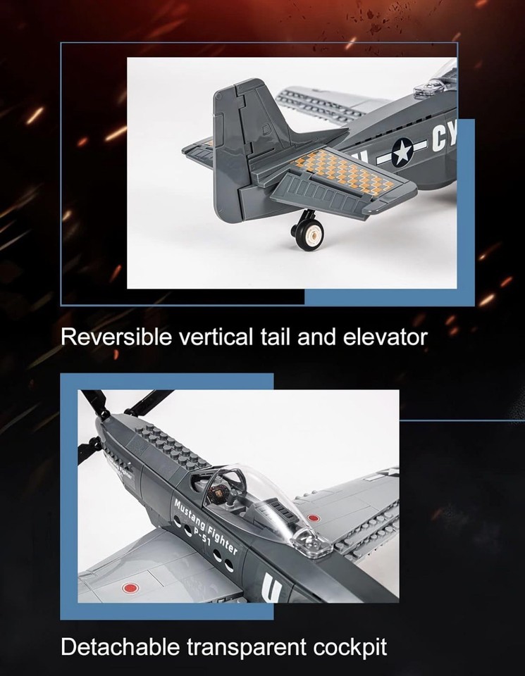 Semky P-51 Mustang Fighter Aircraft, Model Kit | eBay