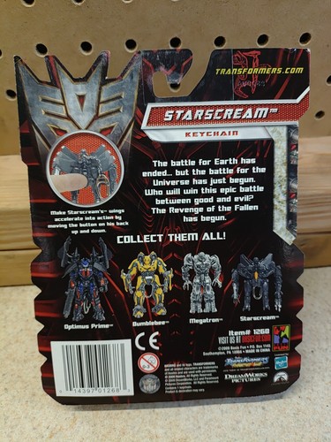 Transformers Starscream Revenge of the Fallen Keychain Sealed NIB New ...