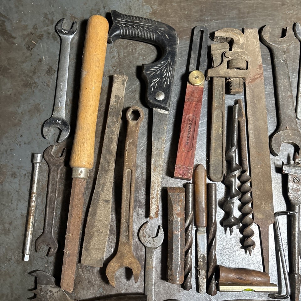 Vintage Tool Junk Drawer Lot Mixed Trades Parts Pieces As Is | eBay