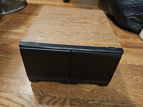 Vintage CD Holder 2 Drawers Storage Cabinet For 40 Compact Discs Faux ...
