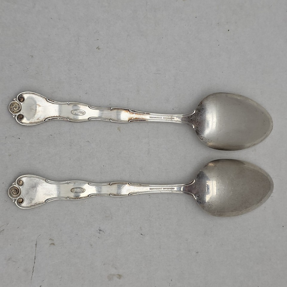 Gorham Rondo Sterling Silver Serving Spoons Tablespoons No Monogram ...