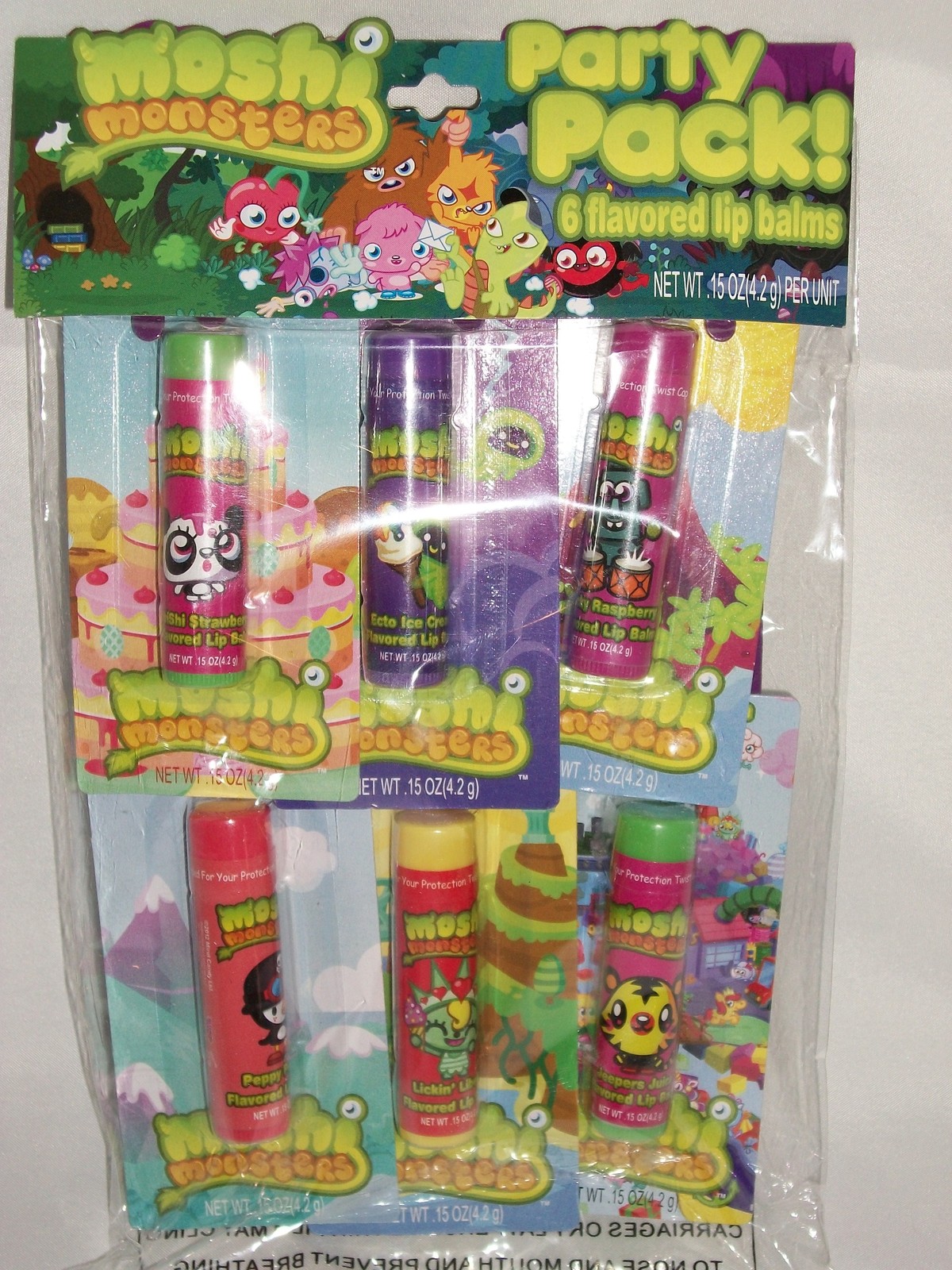 Moshi Monsters Lip Balm Set Includes 6 Flavored Lip Balms for sale ...