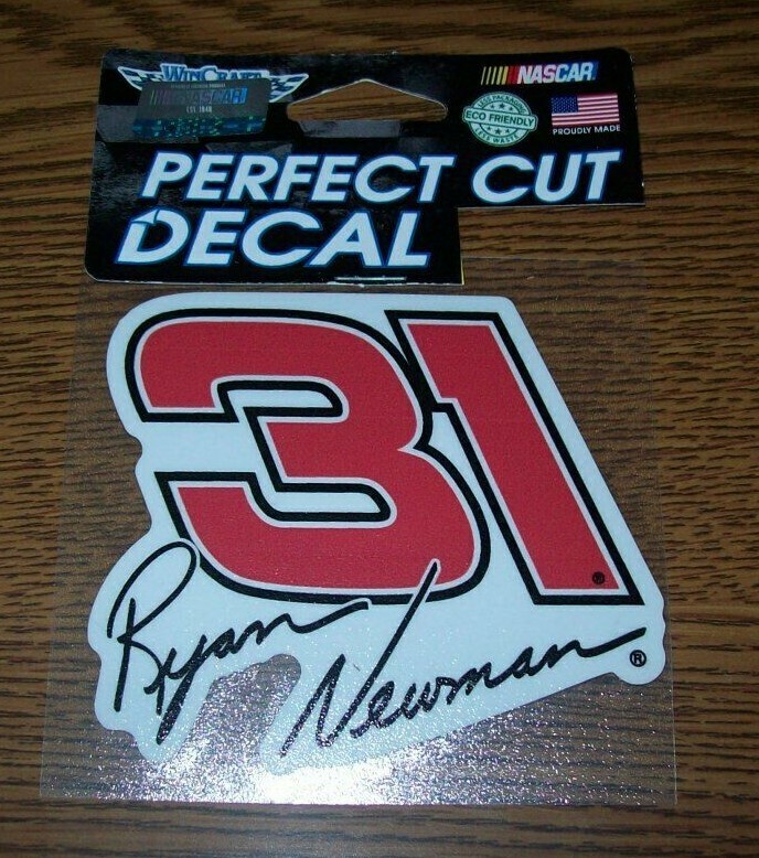 RYAN NEWMAN #31 4X4 WINCRAFT DECAL SHEET | eBay