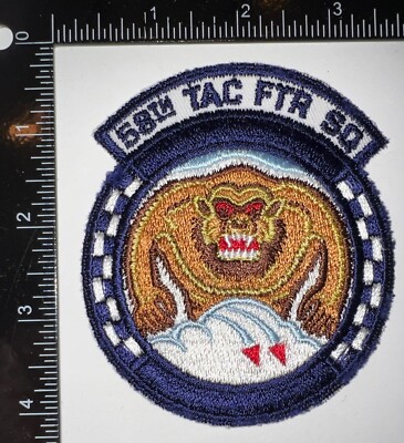 Cold War USAF US Air Force 58th Tactical Fighter Squadron Patch | eBay