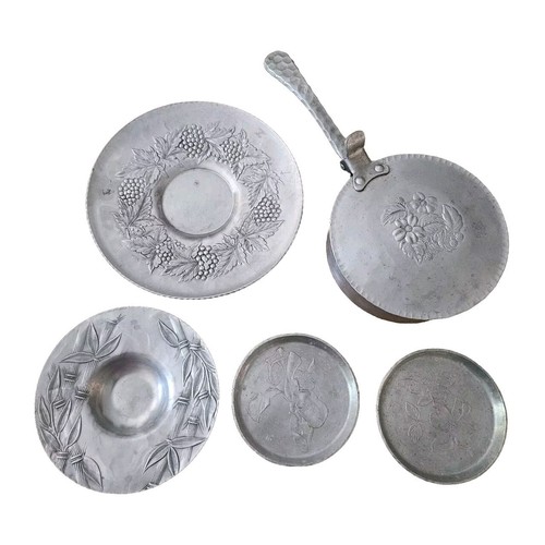 Lot Of 5 Vtg Hand Forged Aluminum Pcs Everlast & Wendell August Duster ...