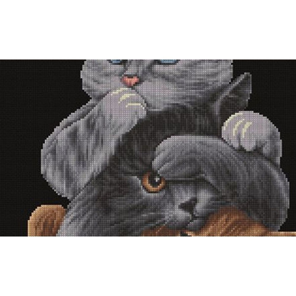 Cross-stitch kit thea gouverneur DSB029-05 See, Hear, Talk 30x45cm ...