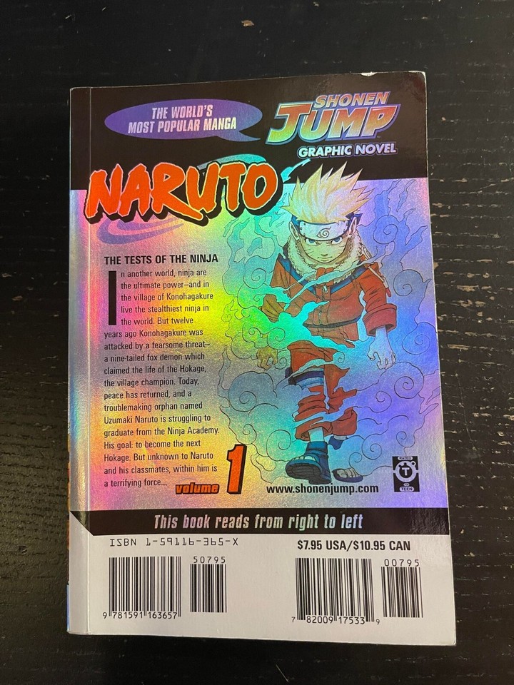Naruto Vol.1 Limited Edition 2003 Manga (3607 of 5000) English Shiny ...
