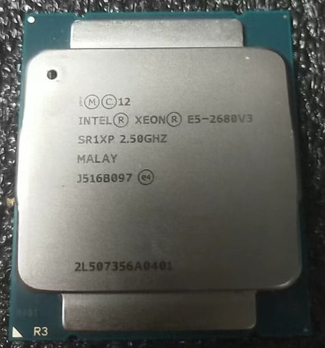 Intel Xeon E5-2680 V3 CPU processor 2.5ghz LGA 2011-3 12-core 30MB 120W ...