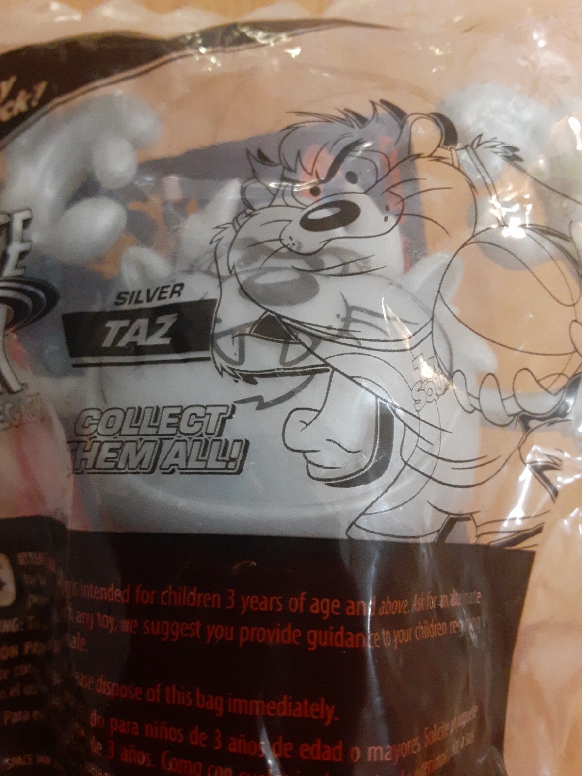 Sonic Wacky Pack Kids Meal Space Jam: A New Legacy Silver Taz Manian ...